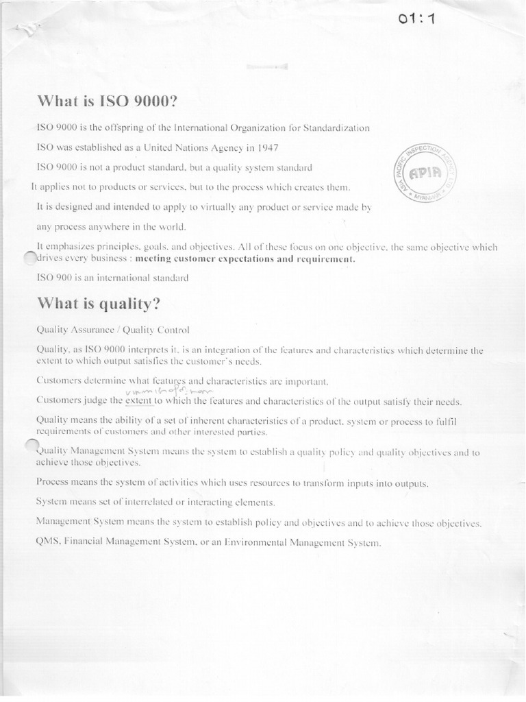 Iso 9000 | PDF