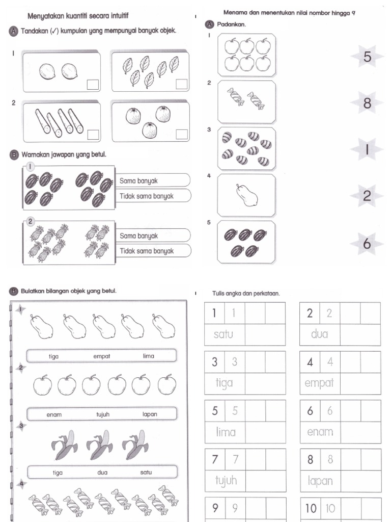 Latihan Math Tahun 1 | PDF