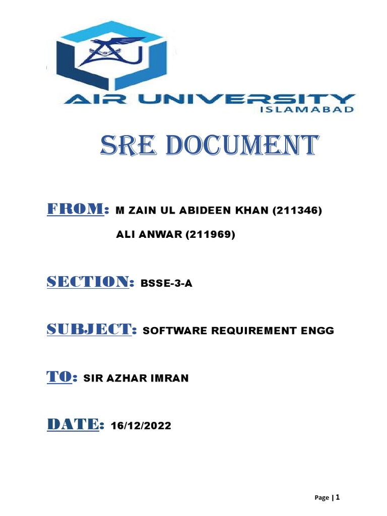 Sre Document: From | PDF | Mobile App | Use Case