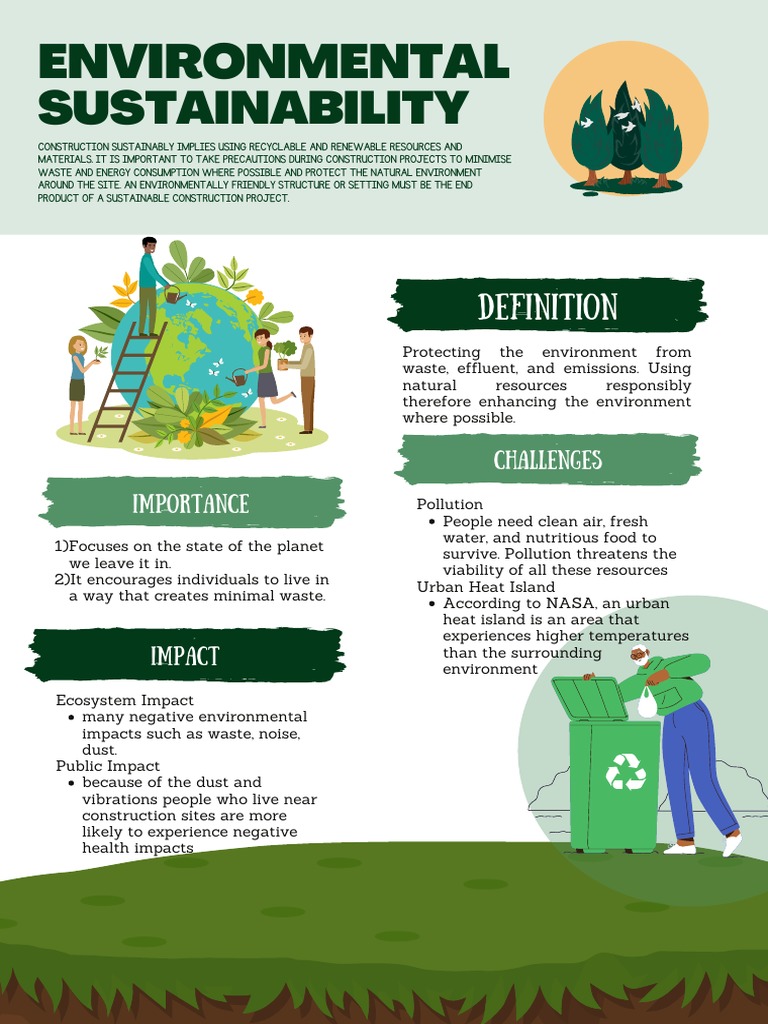 Environmental Sustainability | PDF | Waste | Sustainability