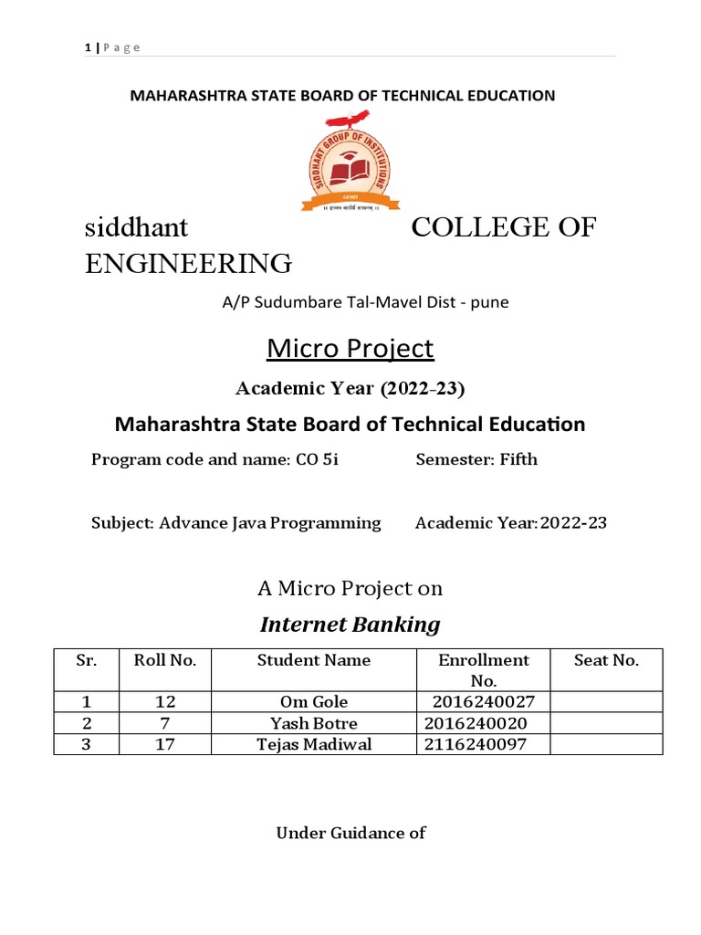 AJP Microproject | Download Free PDF | Java Virtual Machine | Computer Programming