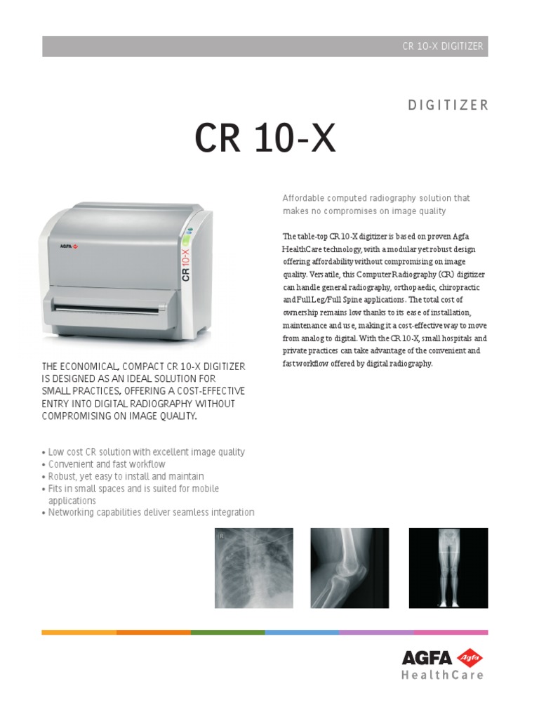 CR 10-X (US - Datasheet) | PDF | Radiography | Medical Imaging