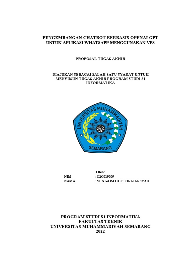 Usulan Penelitian M Nizom Dite Firliansyah | PDF