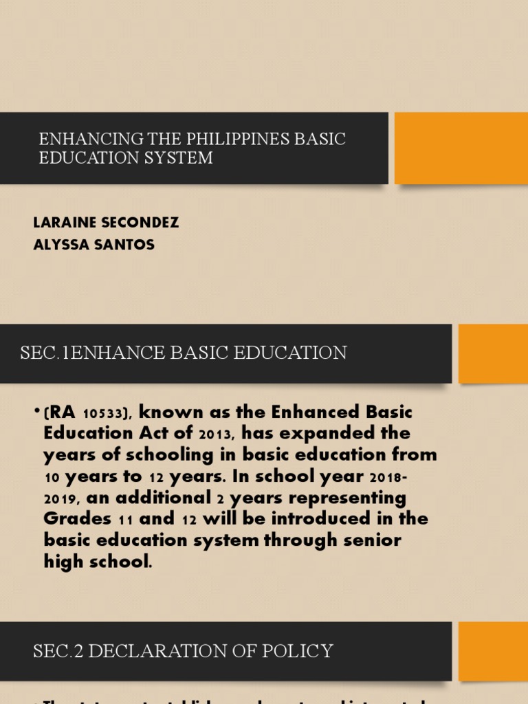 Philippines Education Reform | PDF | Curriculum | Kindergarten