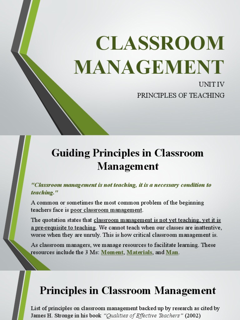 Classroom Management | PDF | Disciplines | Classroom Management