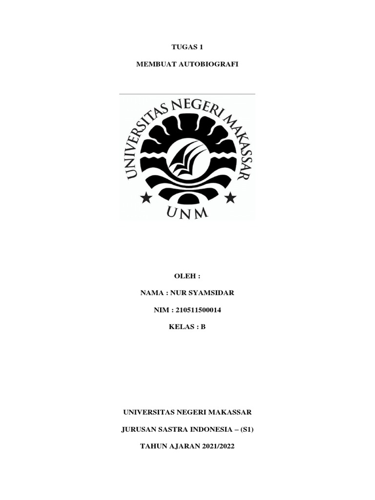 Autobiografi Mahasiswa Pdf