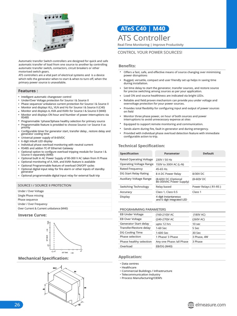 Elmeasure Ates Catalog | Download Free PDF | Power Supply | Mains ...
