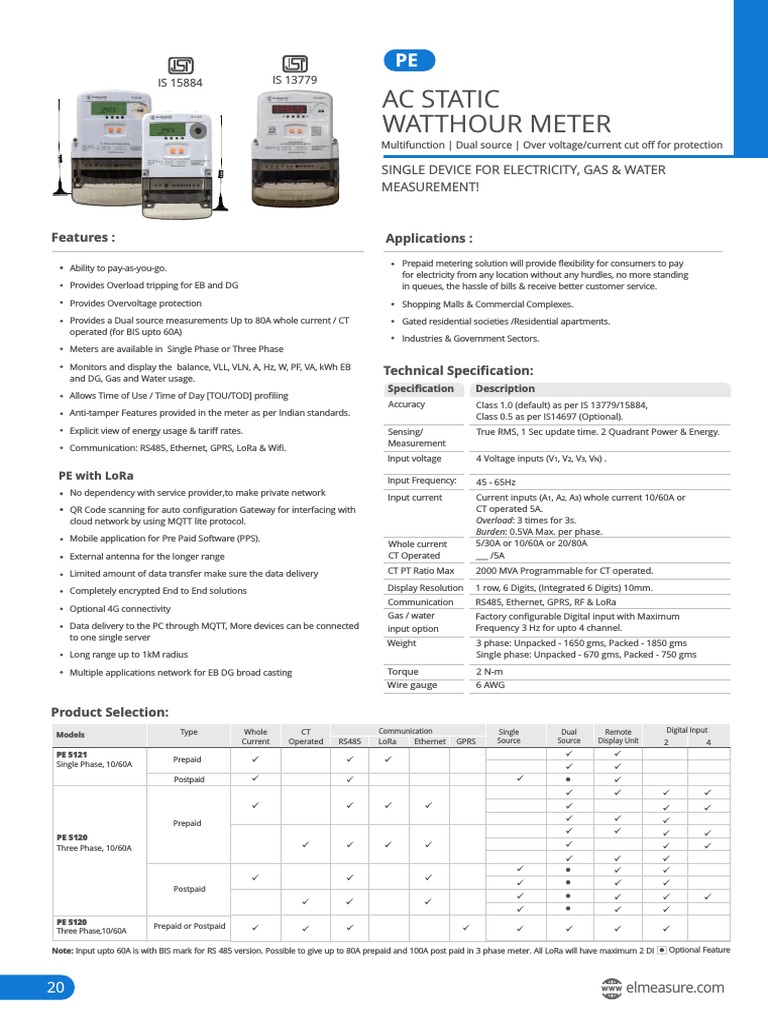 Elmeasure Prepaid Postpaid Meter Catalog | Download Free PDF | Computer ... Elmeasure Prepaid Postpaid Meter Catalog | Download Free PDF | Computer ...