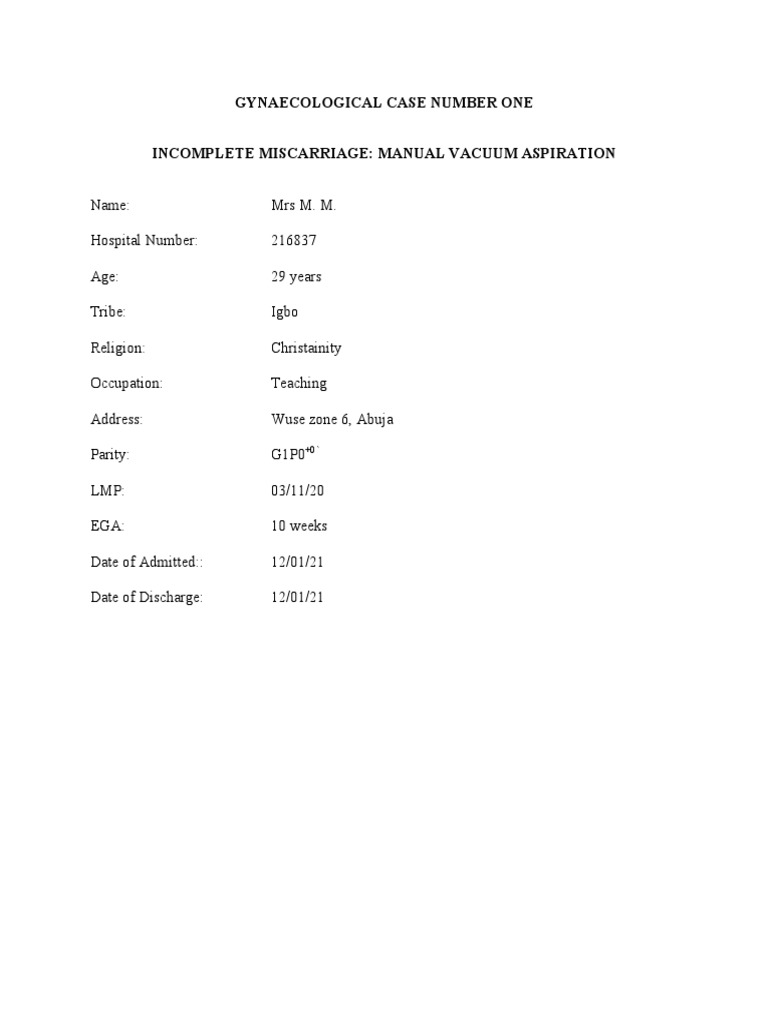 Incomplete Miscarriage Finaliiiii 2.0 | PDF | Miscarriage | Pregnancy