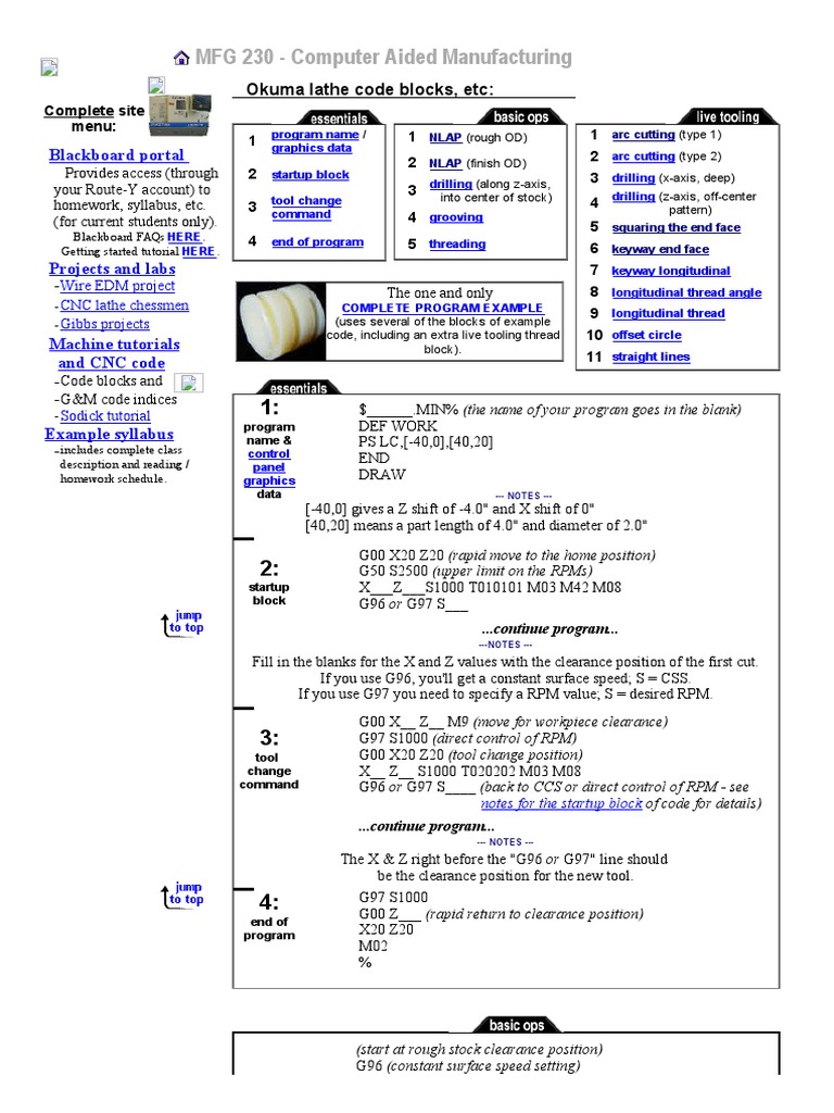 Okuma Program Format | PDF | Drilling | Numerical Control