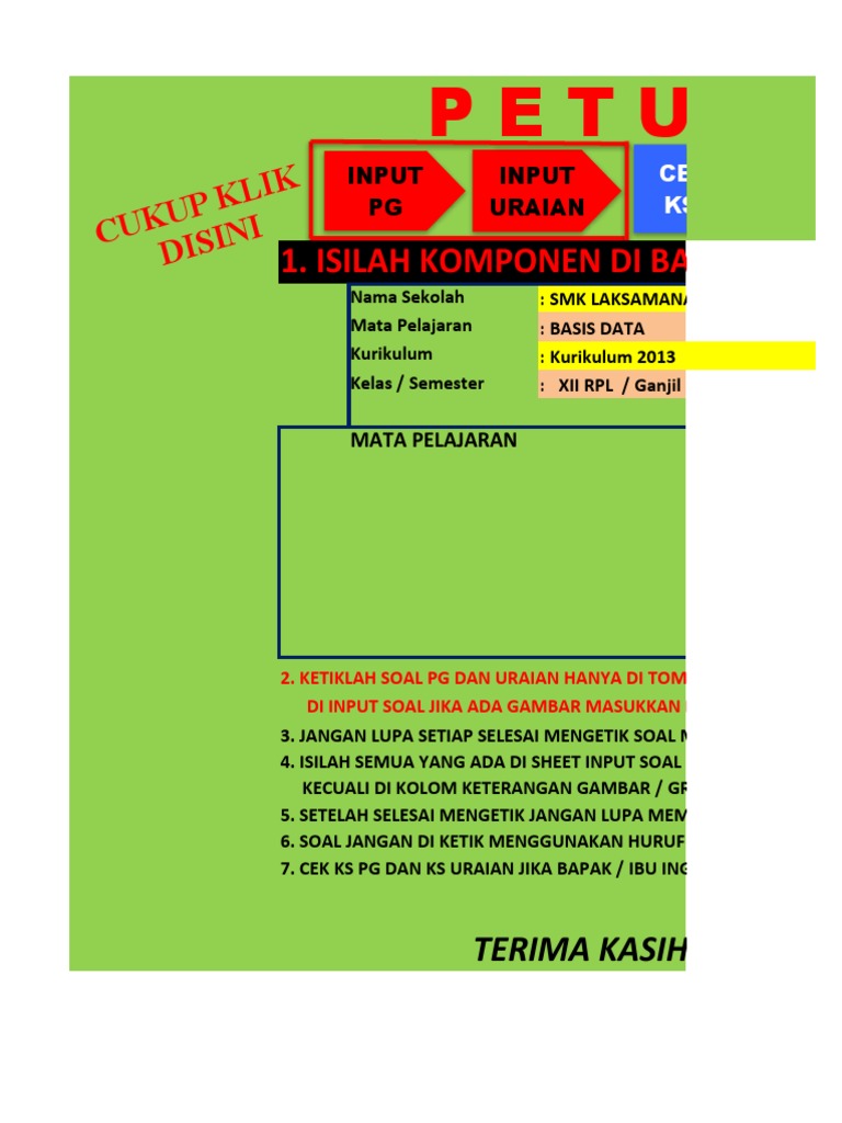 Soal Basis Data Xii Rpl Pdf