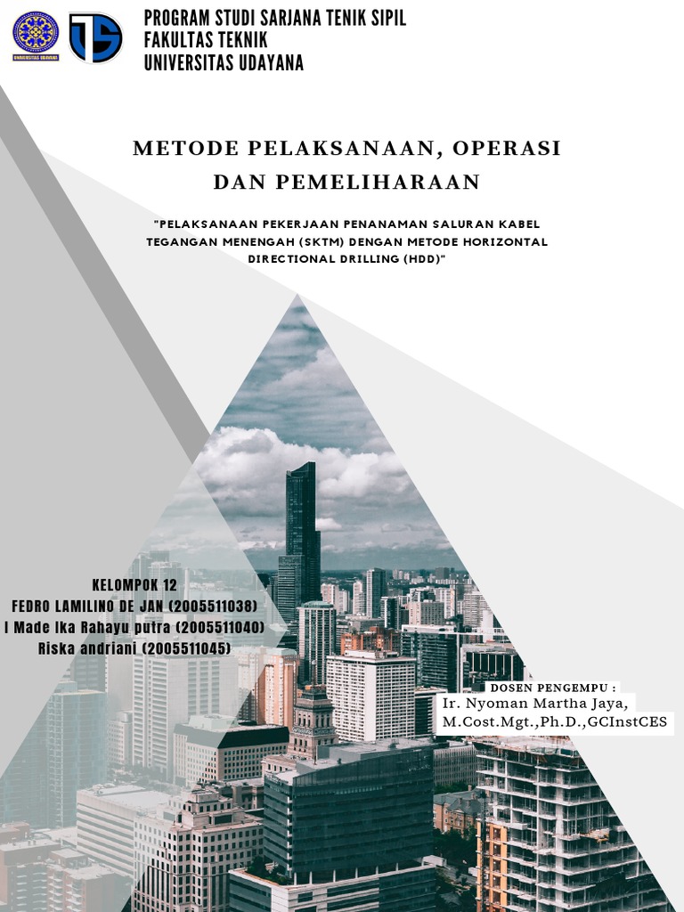 Pelaksanaan Pekerjaan Penanaman Saluran Kabel Tegangan Menengah (SKTM ...