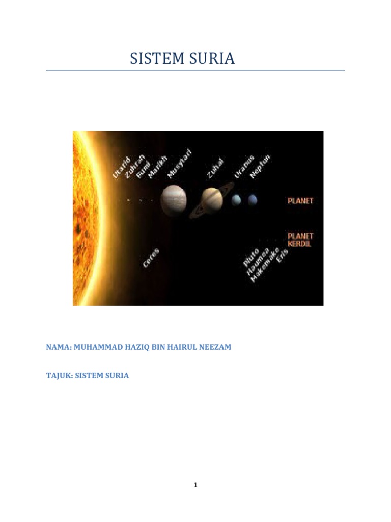Buku Scrap Sistem Suria | PDF