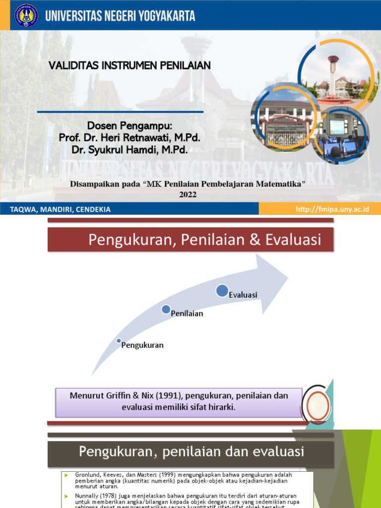 Membuktikan Validitas Instrumen Penilaian - Ok | PDF | Karier & Perkembangan | Bisnis