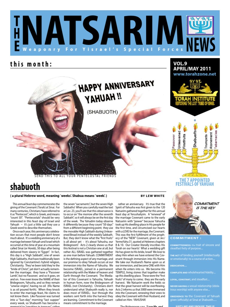 Natsarim News: May June | PDF | Covenant (Biblical) | Torah