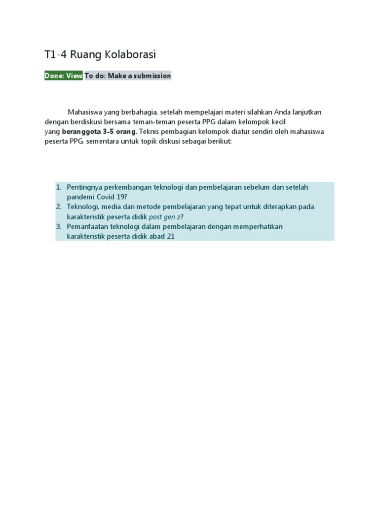 T1-Ruang Kolaborasi | PDF