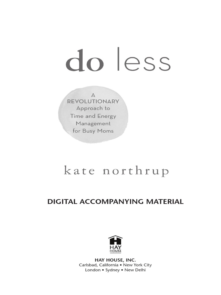 Do Less at Last | PDF