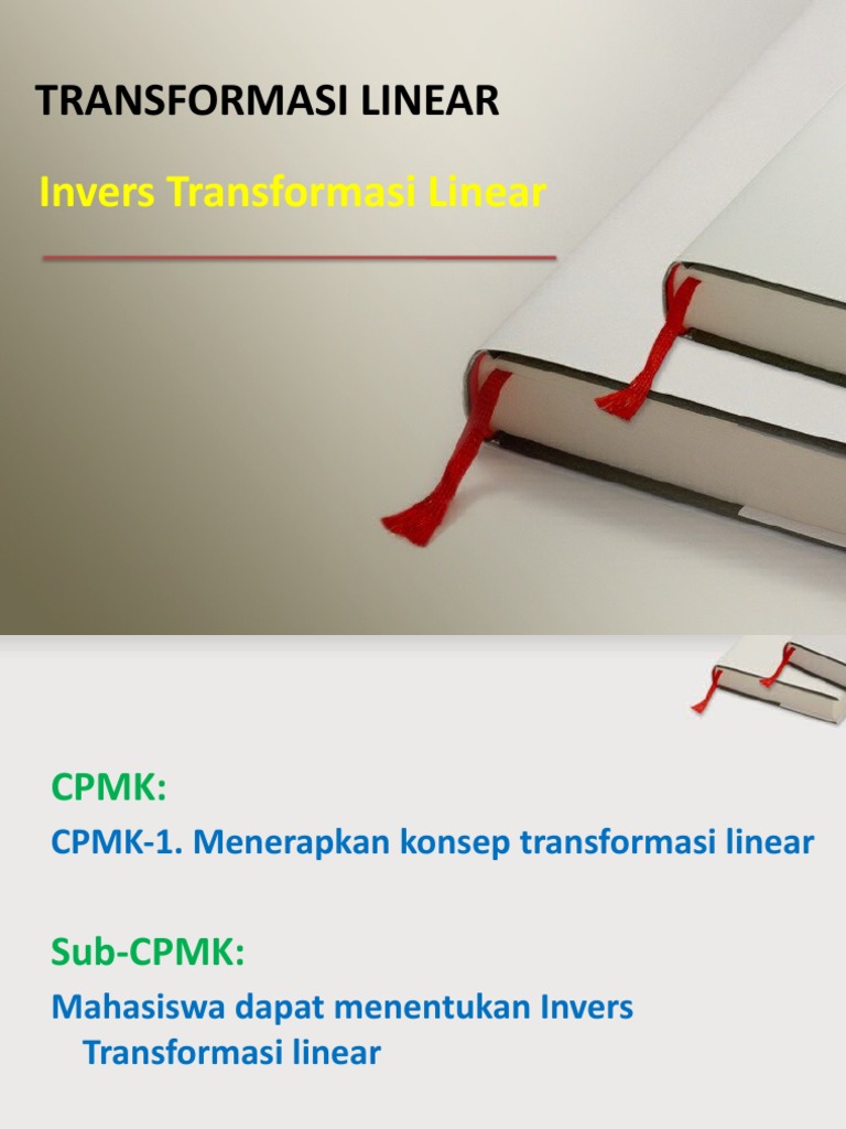 Invers Transformasi Linear | PDF