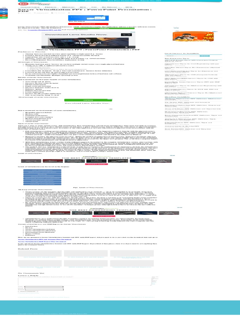Server Virtualization Ppt Powerpoint Presentation Pdf Pdf Virtualization Virtual Machine