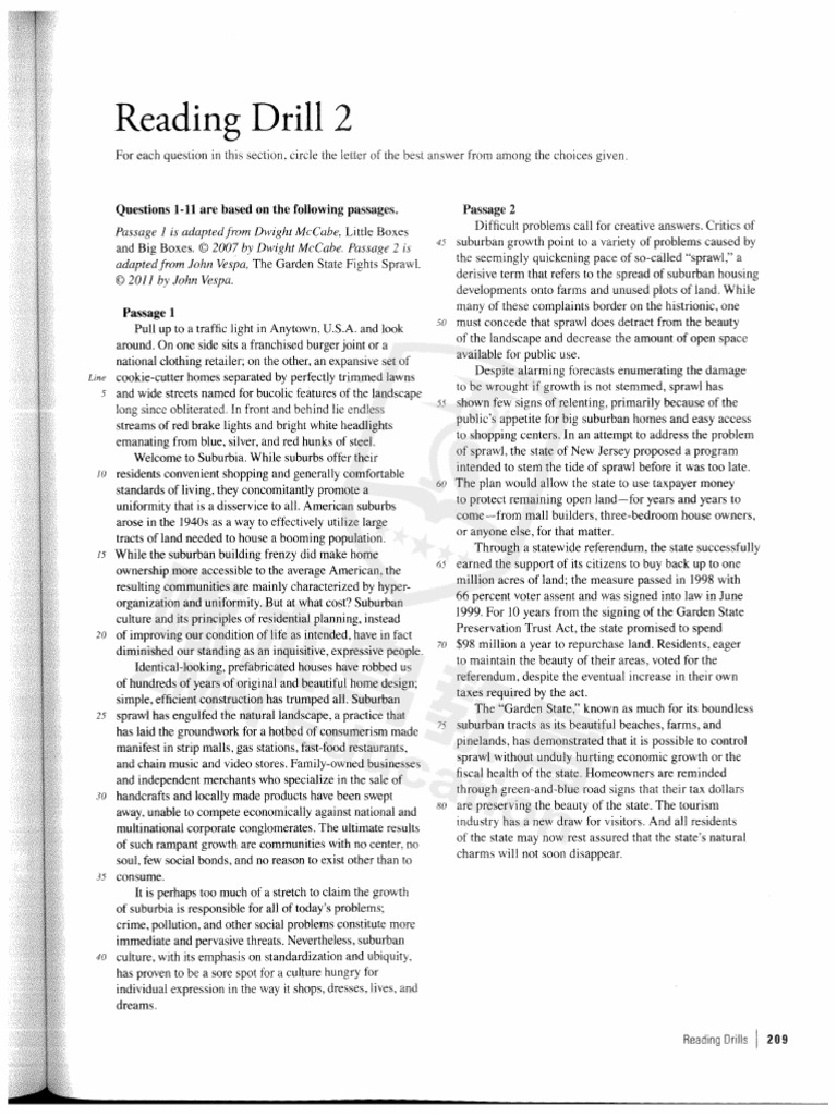 Princeton Reading Drill 2 | PDF