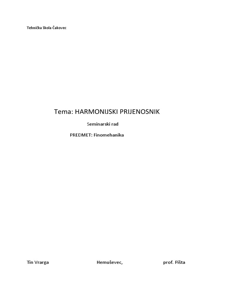Finomehanika | PDF