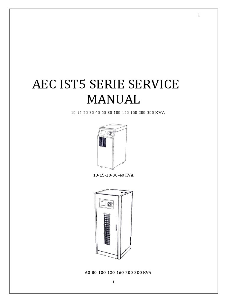 Aec Ups Ist5 - Ist5au Test & Service Manual 20 | PDF | Power Inverter ...