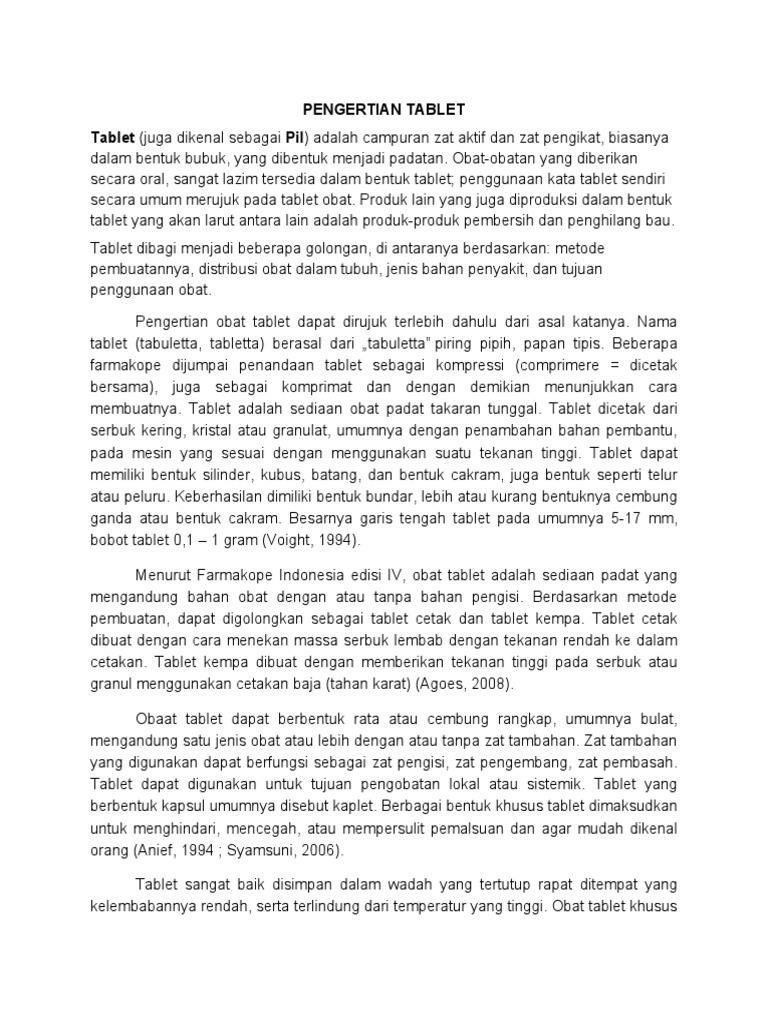 Pengertian Tablet LN | PDF