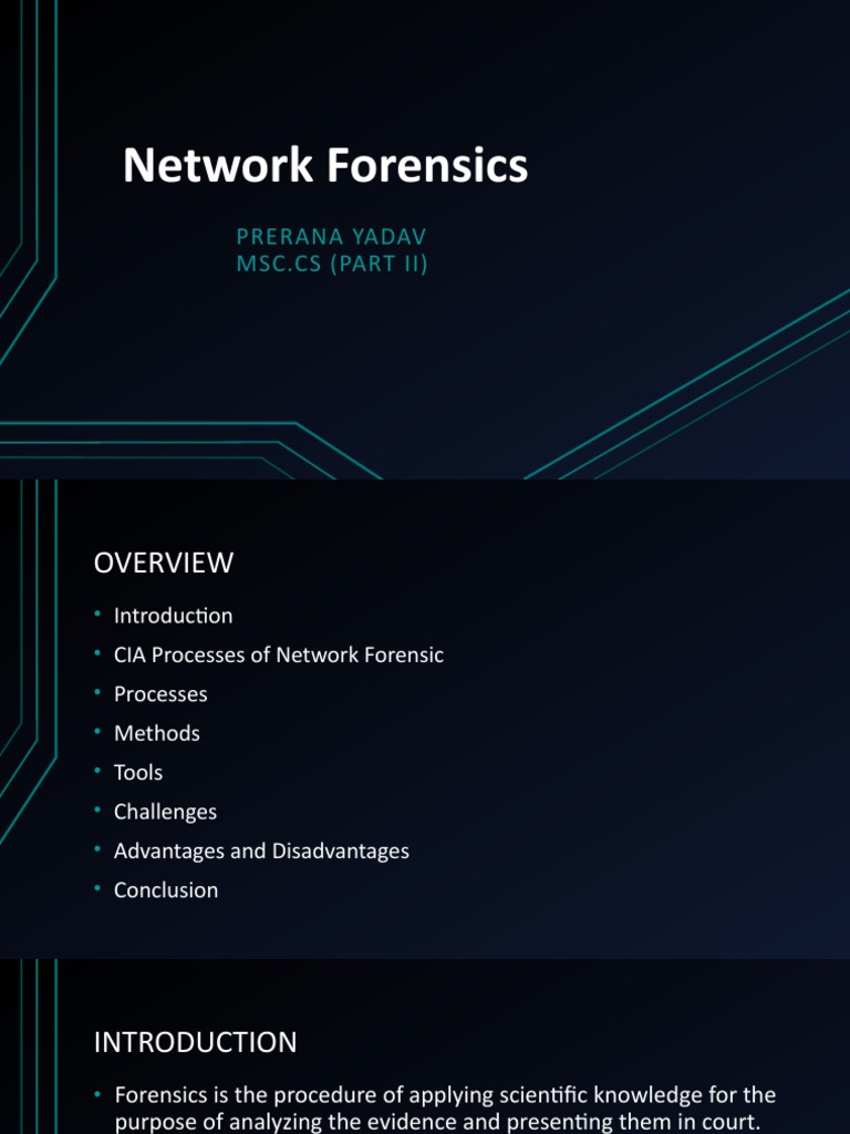 Network Forensics | PDF | Computer Network | Forensic Science