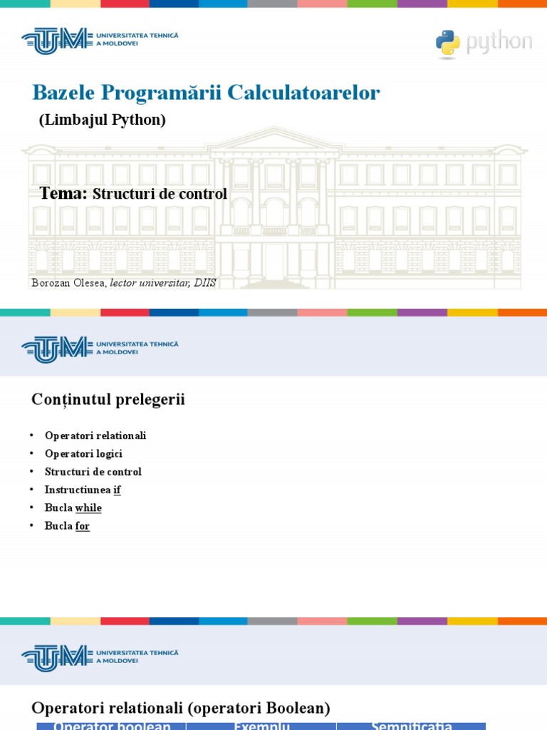 Structuri de Control | PDF