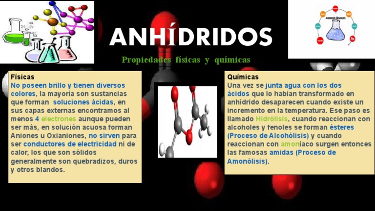 Propiedades físicas y químicas de los anhídridos | PDF