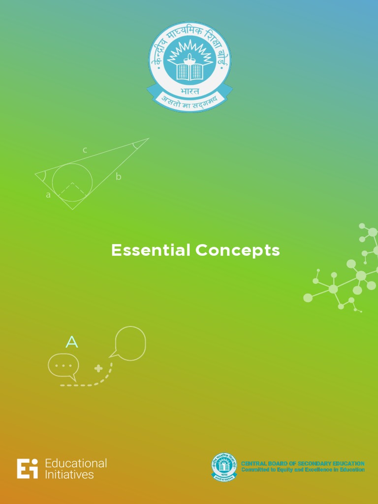 EI Essential Concepts | PDF | Area | Equations