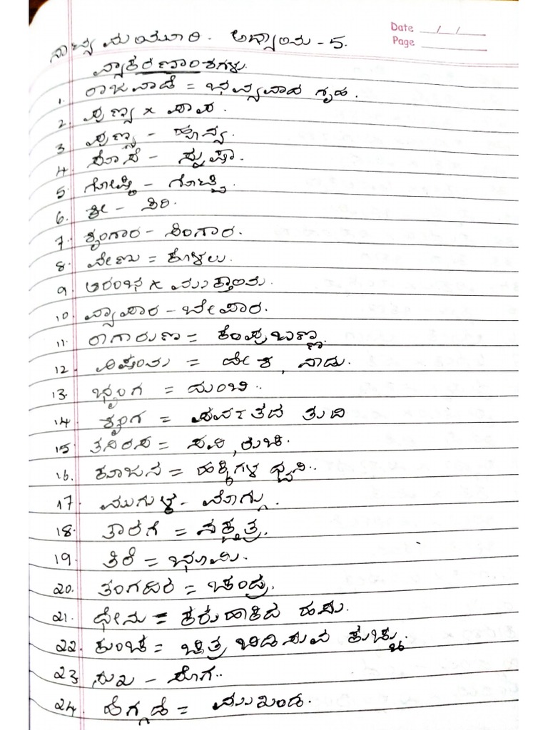 Kannada Natya Mayuri Notes 3 ICSE 10th | PDF