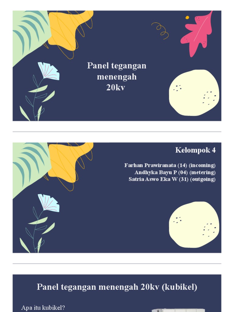 Fungsi dan Komponen Kubikel Listrik 20kV | PDF