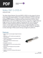 Nokia ONT XS-010X-Q Data Sheet | PDF | Fiber To The X | Computer Science