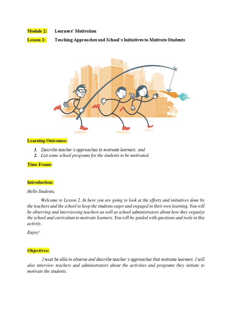 Module 2. Lesson 2 | PDF | Teachers | Learning Module 2. Lesson 2 | PDF | Teachers | Learning