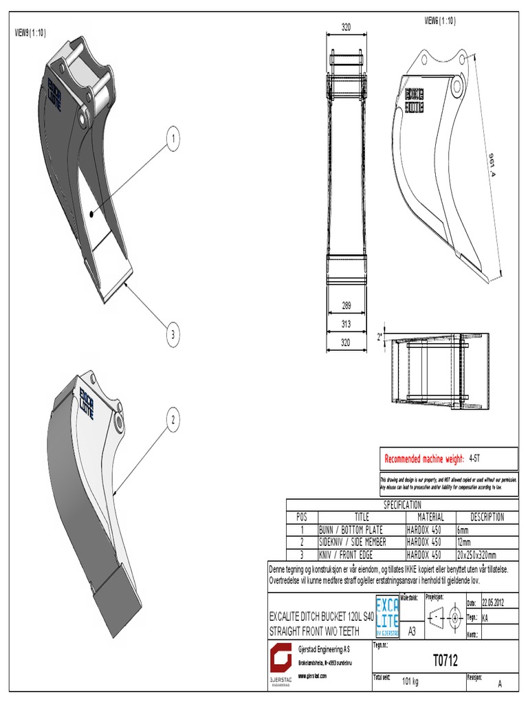 Excalite Smalskuffe 120l s40 Ff1 | PDF