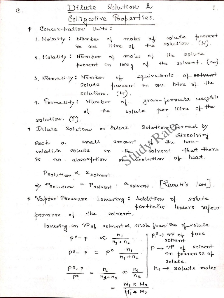 Chemistry Class 12 TH Handwritten | PDF | Universities And Colleges ...