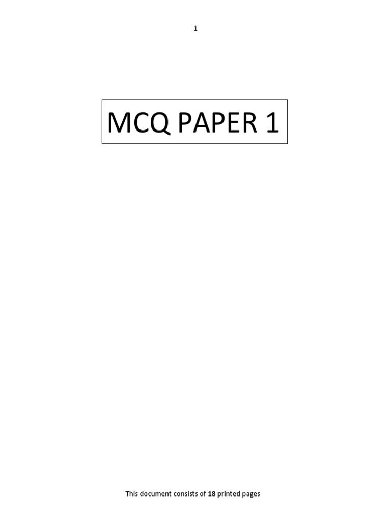 MCQ 1 | PDF | Mass | Force