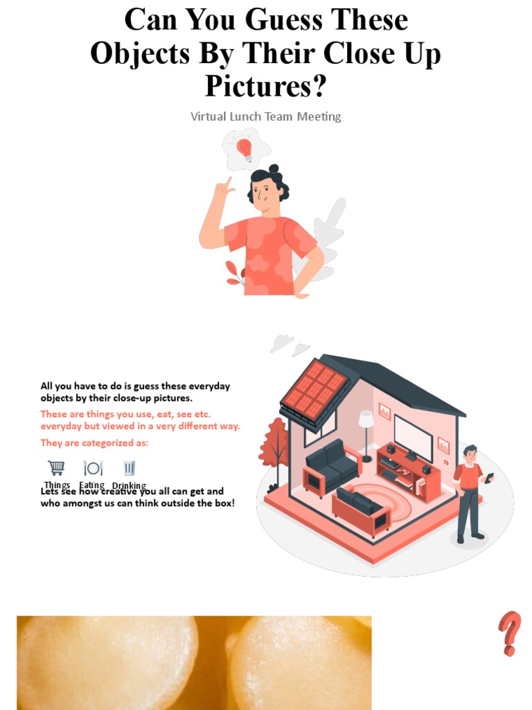 Guess the Everyday Objects: A Virtual Meeting to Identify Common Items from Unusual Close-Up ...