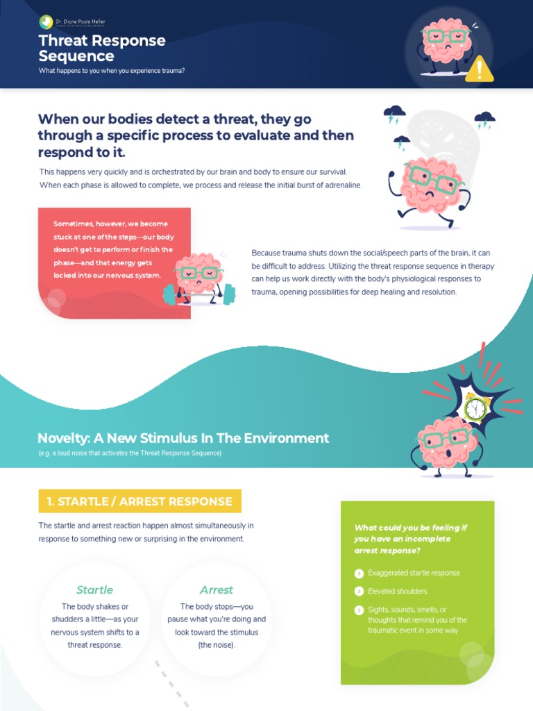 Threat Response Sequence Infographic - Printable | PDF | Psychological ...