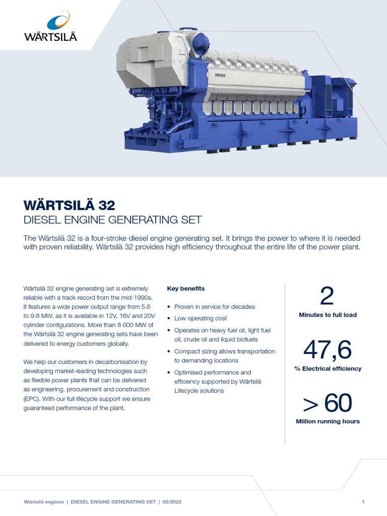 w32 Leaflet | PDF | Engines | Diesel Engine