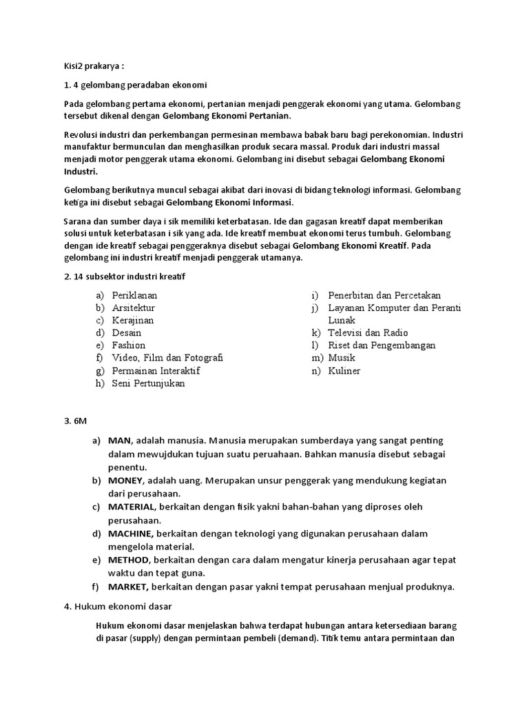 Kisi2 Prakarya | PDF