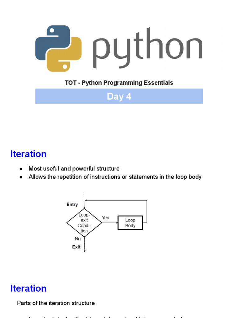 Day 4 | PDF | Control Flow | Software Engineering