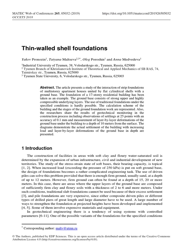 Thin Walled Shell Foundations Download Free Pdf Foundation Engineering Deep Foundation