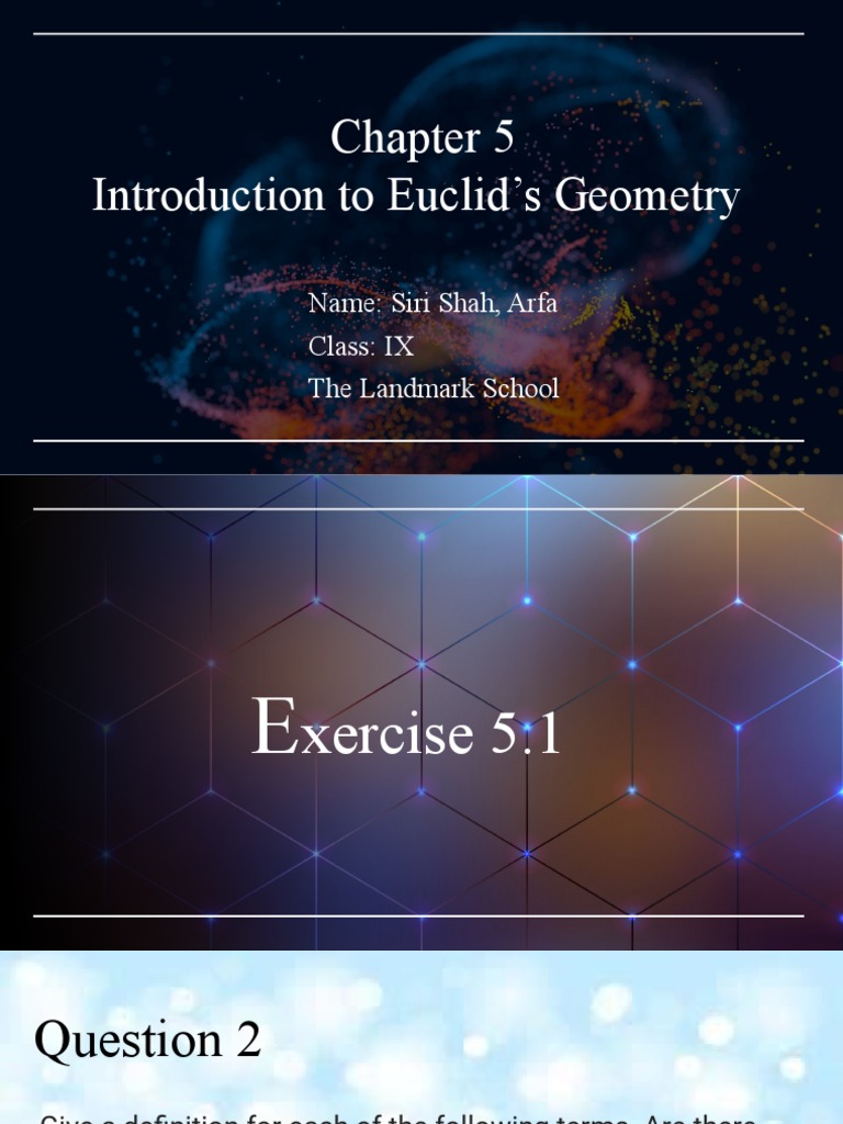 Chapter 5-Maths | PDF | Axiom | Line (Geometry)