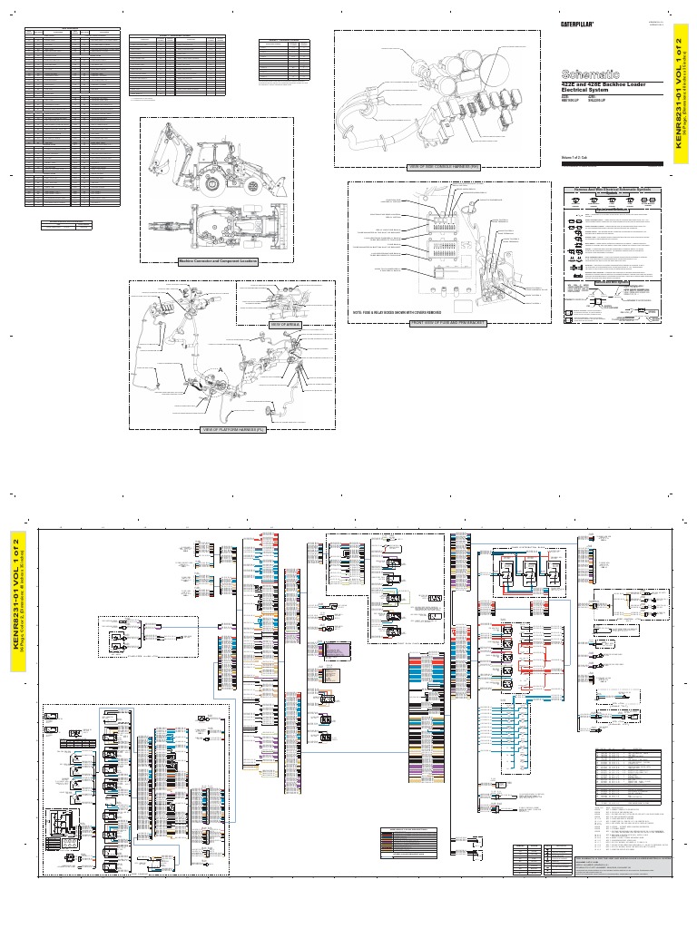 422e and 428e Backhoe Loader Electrical System | PDF | Switch | Relay