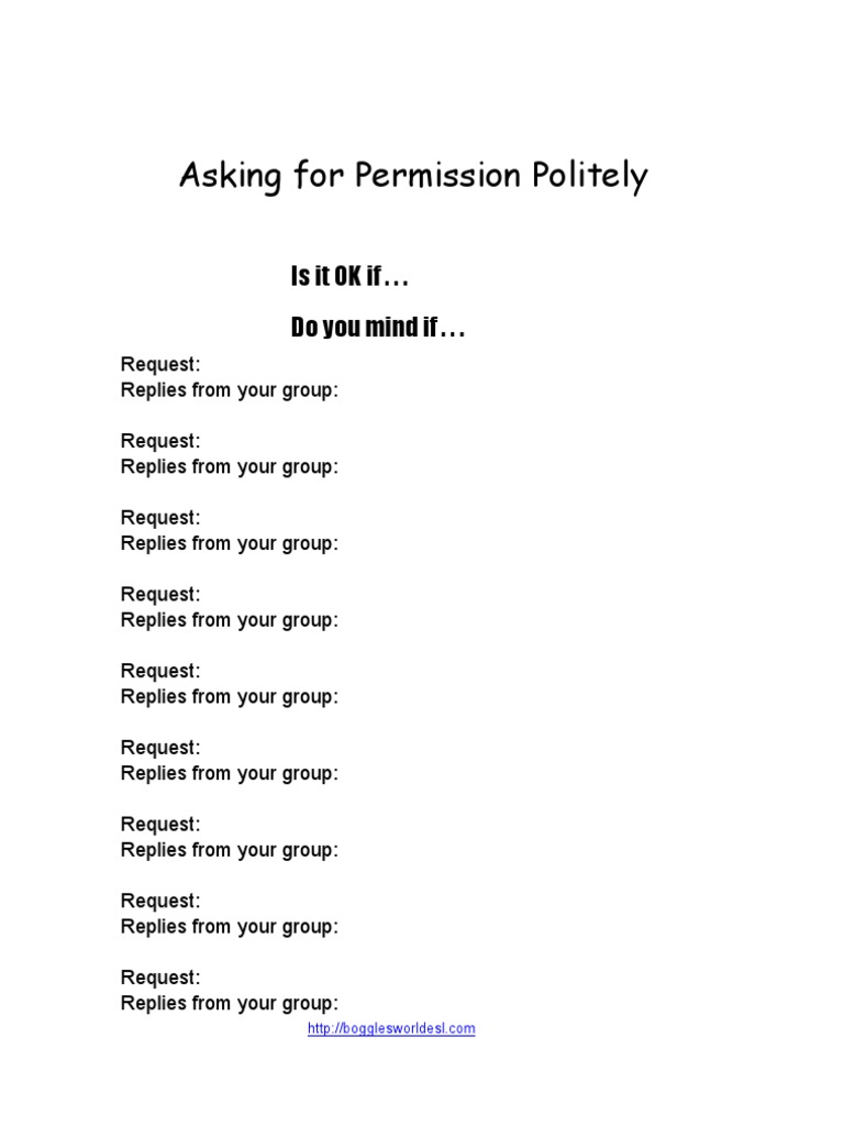 Polite Permission Requests Guide | PDF