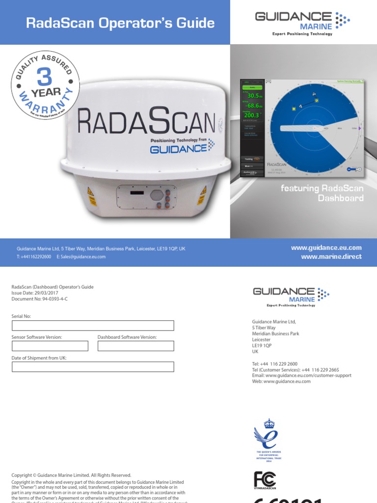 Radascan Operators Guide | PDF | Keyboard Shortcut | Radar