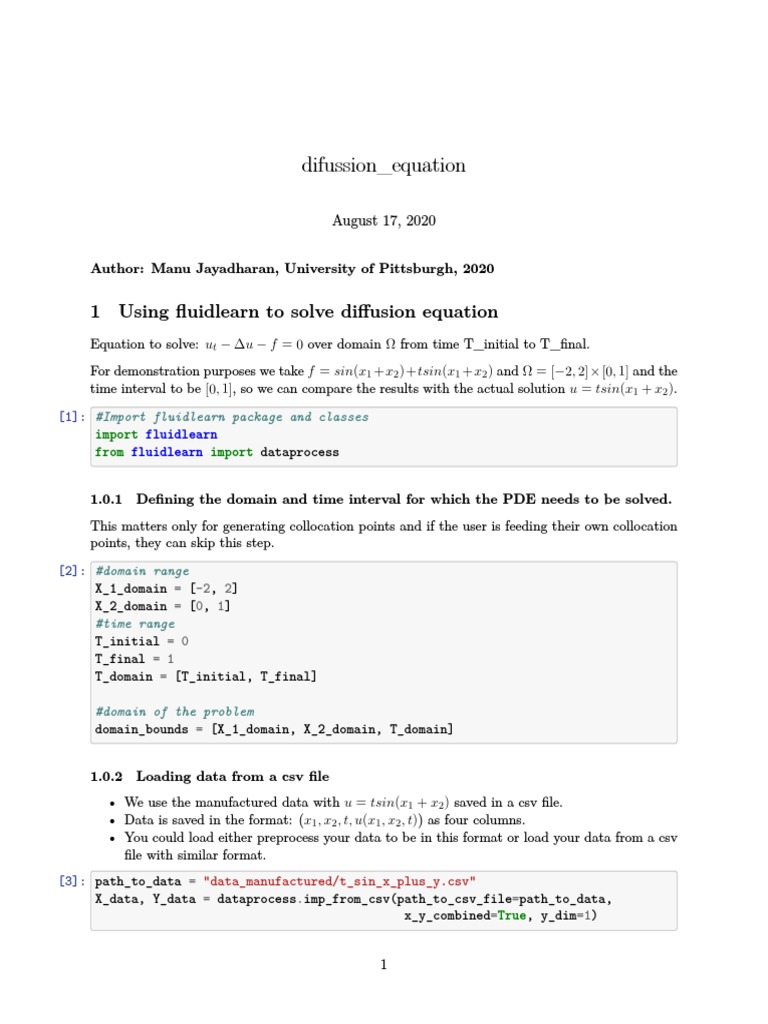 Difussion Equation | Download Free PDF | Applied Mathematics | Computer Programming