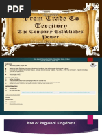Class 8 History Chapter 2 Notes - From Trade To Territory Free PDF | PDF